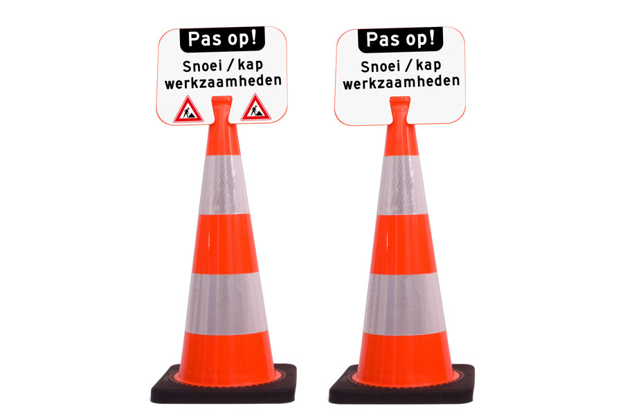 Information sign traffic cone, reflective, design yourself - Traffic ...