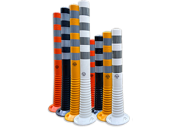 Flexible barrier poles - sustainable 100% polyurethane - JD Traffic ...