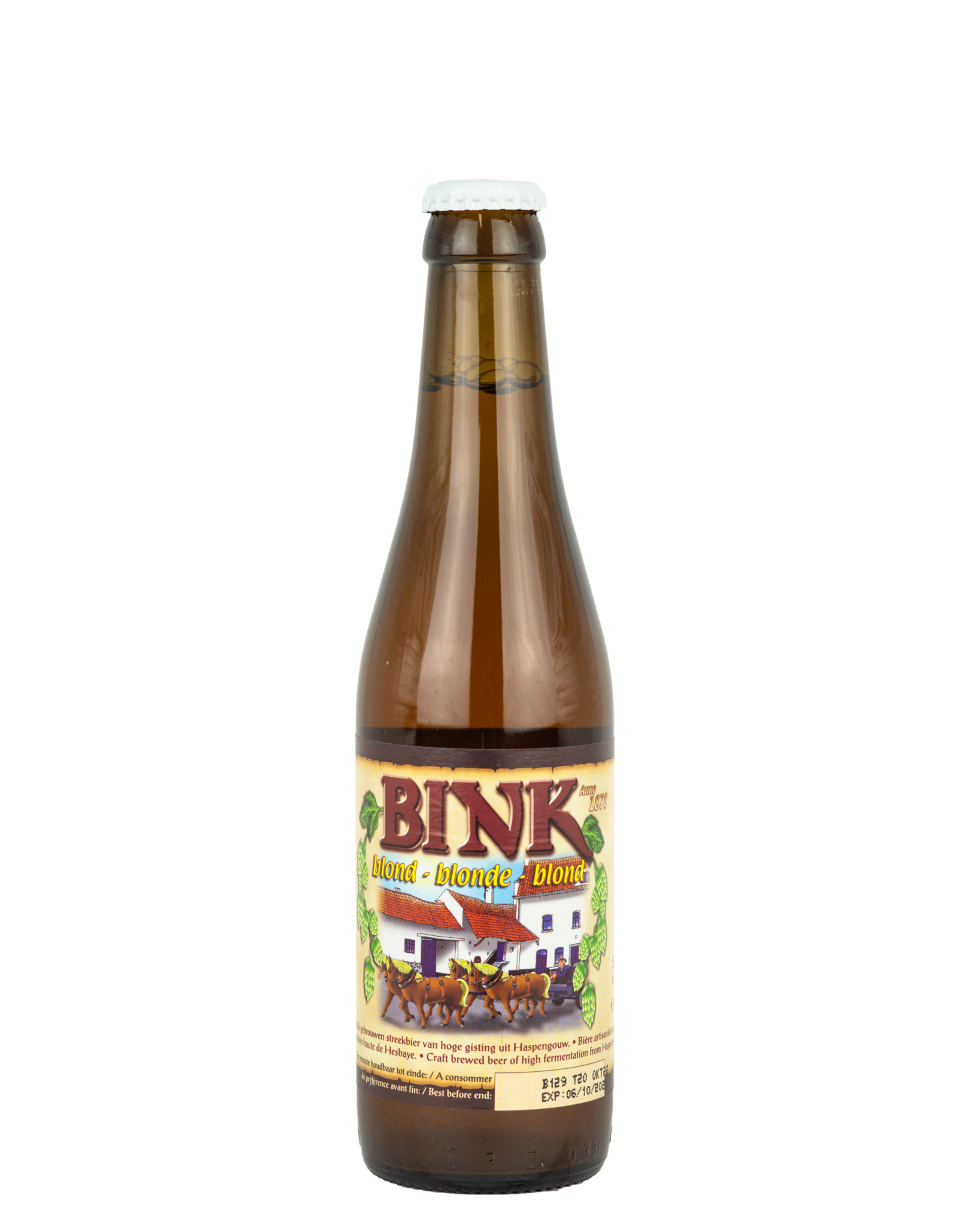 Bink Blond 33Cl - Kaufe Bier online - Belgian Beer Heaven