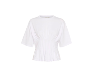 Gestuz Inez Tee Bright White - Liefste Fashion
