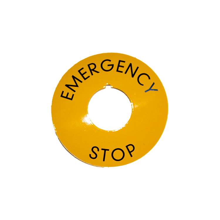 Emergency etiket (ring noodstop) - VLB Bread Slicers