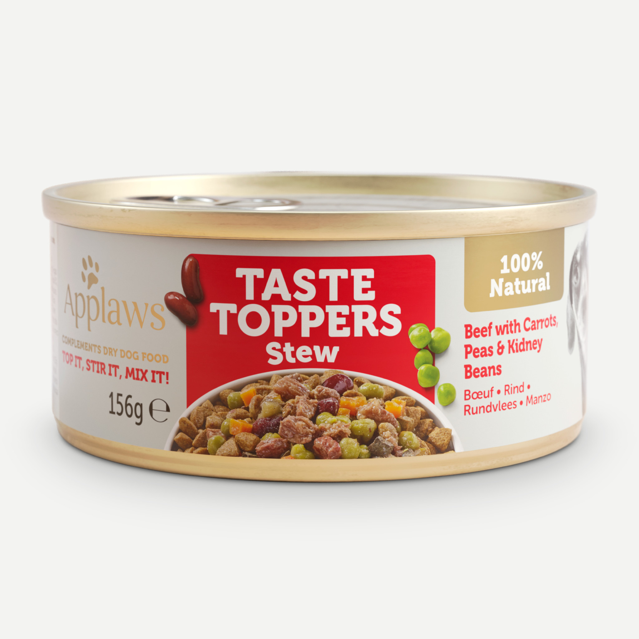 Applaws dog taste toppers beef with carrots in stew 156 gr - Healthy pets
