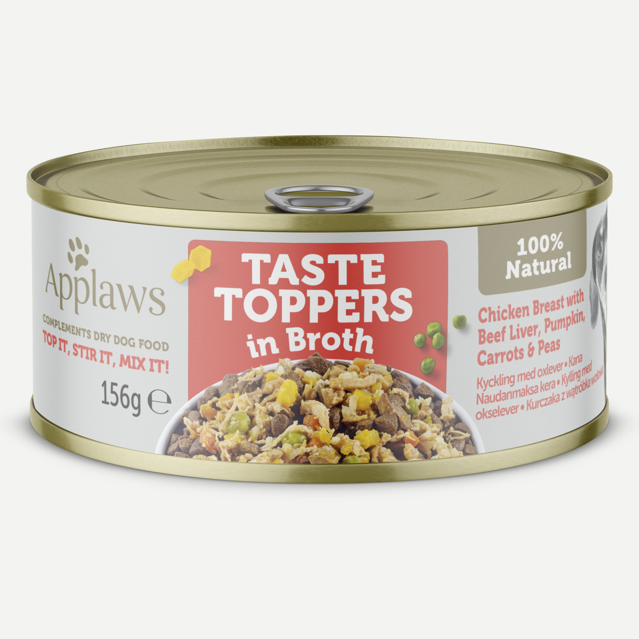 Applaws dog taste toppers chicken with beef liver in broth 156gr ...
