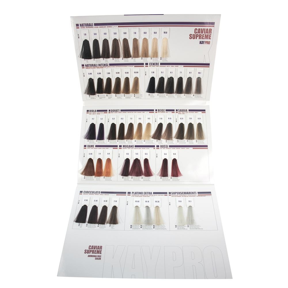 KayPro CAVIAR SUPREME COLOR CHART - HaNaBe