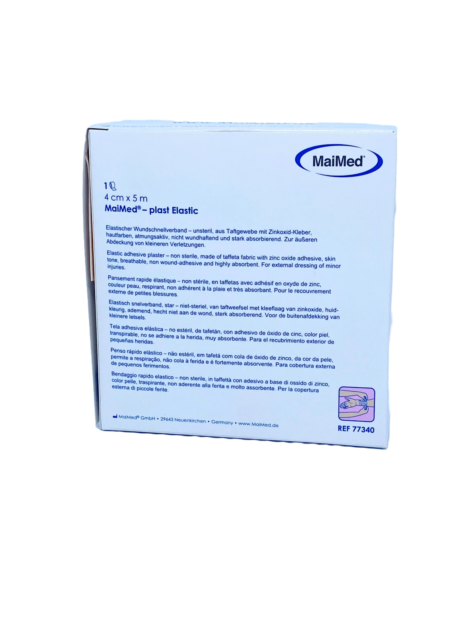 Elastic dressing on roll - 4cm x 5m - MaiMed Plast Elastic