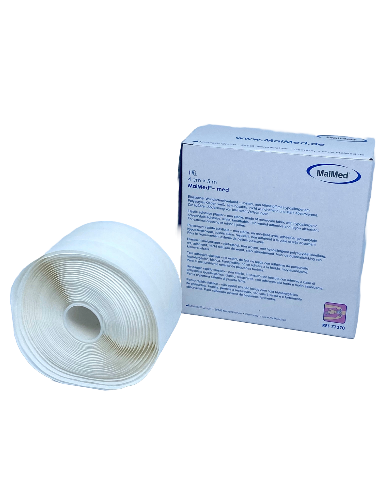 non-woven dressing by roll - 4cm x 5m - Maimed