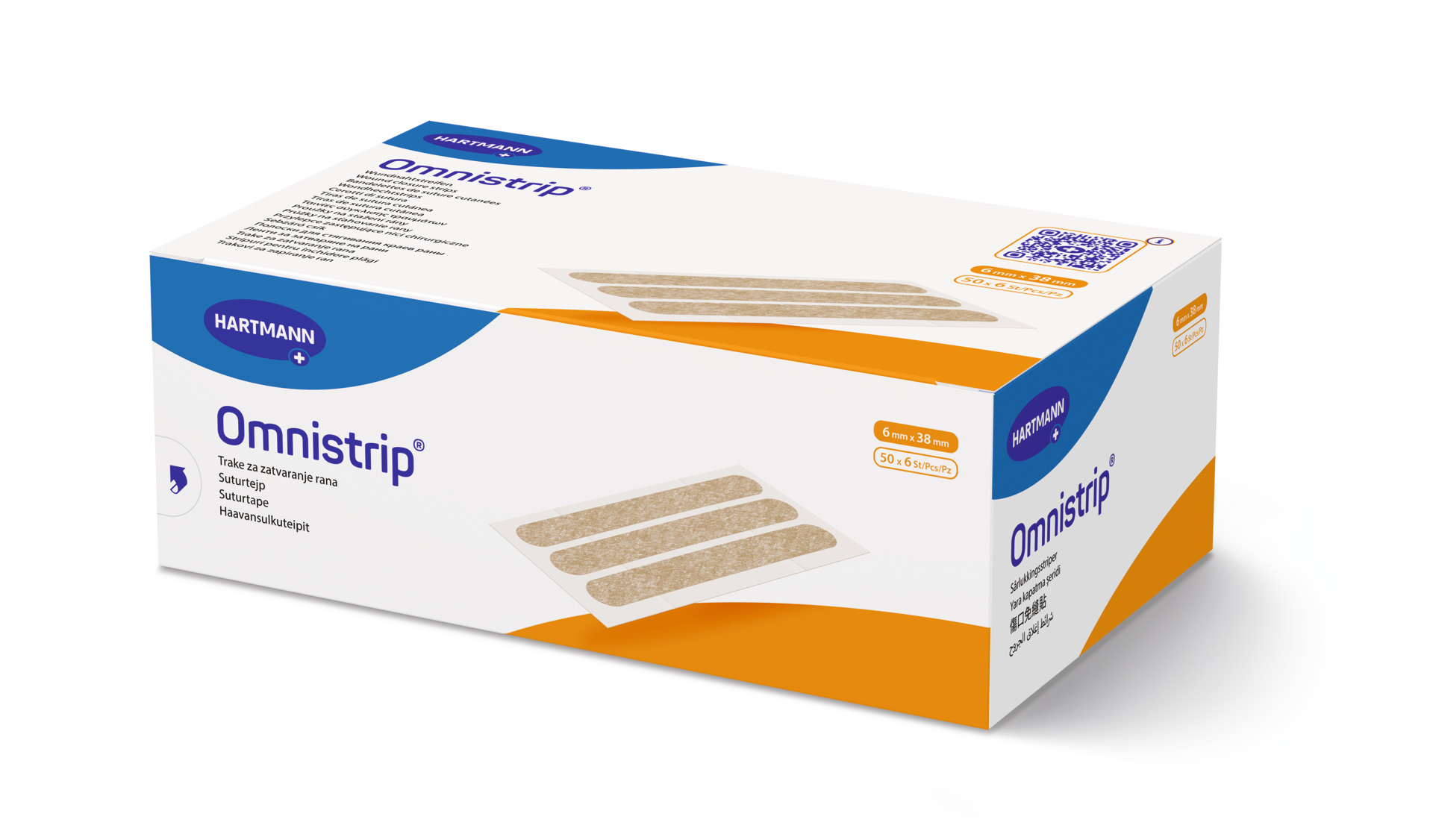 Hartmann - Omnistrip® – Adhesive Skin Closures (Steri-Strips) 6 mm x 38 ...