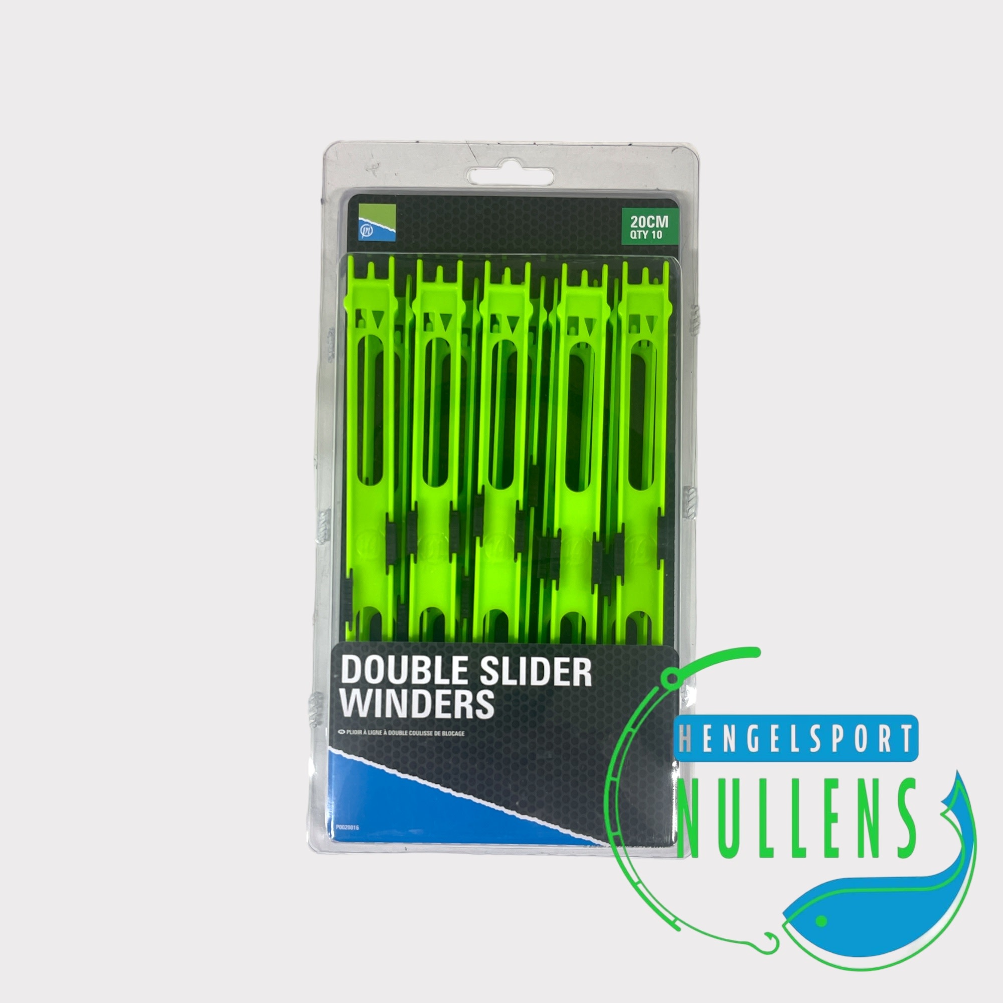DOUBLE SLIDER WINDERS - 20CM GREEN - Hengelsport Nullens