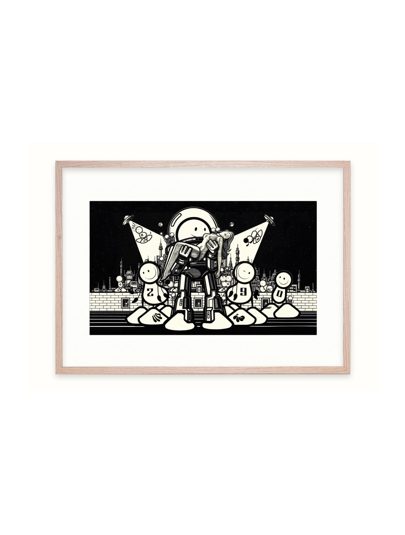 The London Police - When Aliens Invade the Walled City (...), Giclée ...