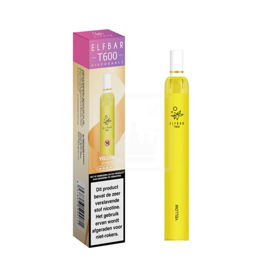 Elfbar Elf Bar T600 - YELLOW (Cuba Tobacco) - 10Pcs - Mr-Joy wholesale
