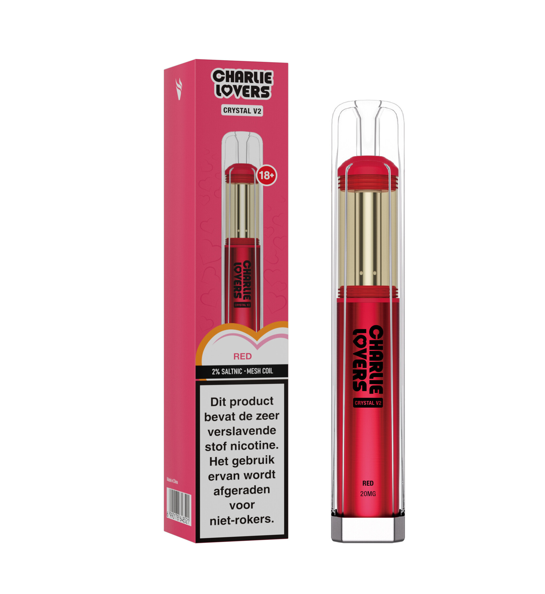 CHARLIE LOVERS - Crystal Bar V2 - RED - 10 Pcs - Mr-Joy wholesale