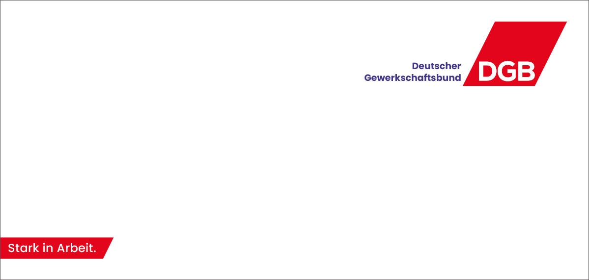 Grußkarte mit DGB-Raute - DGB-Shop