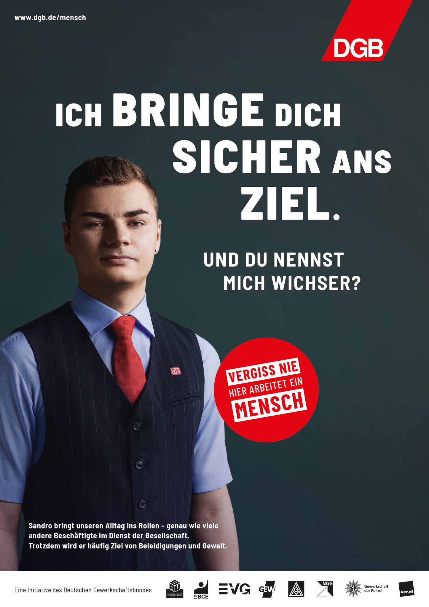 Plakat Motiv "ICH BRINGE DICH SICHER ANS ZIEL…" verschiedene Formate ...