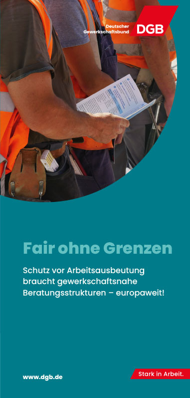 Flyer „Fair ohne Grenzen“ (Deutsch ohne Störer) - DGB-Shop
