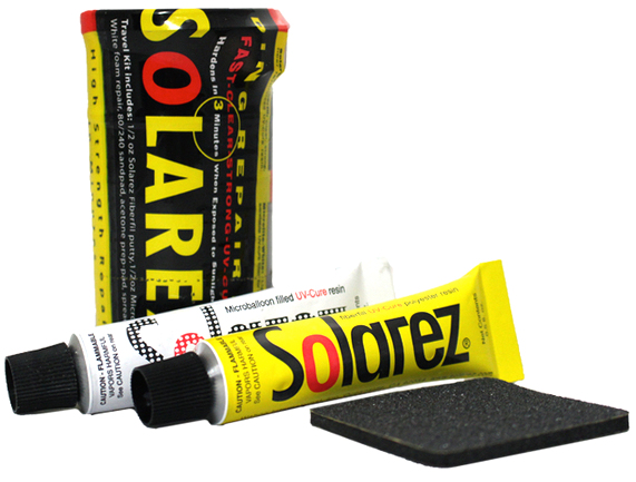 Solarez - Ding Repair - Polyester Mini Travel Kit 15g UV - Surfesjappa ...