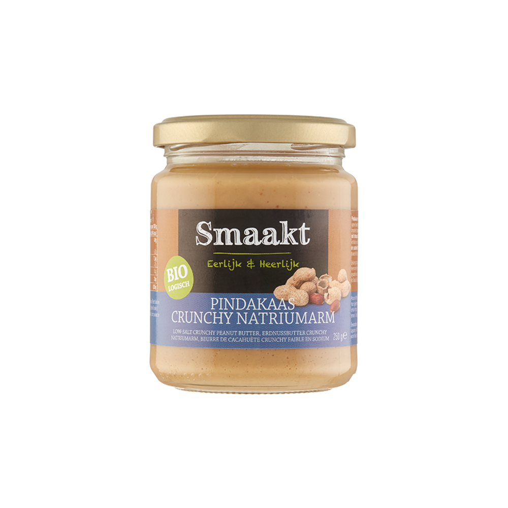 Smaakt Pindakaas crunch natriumarm - Foodshop.bio