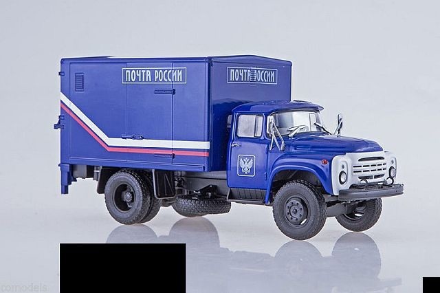 Art-Toys - ZiL 130 VAN TRUCK WITH TAIL-LIFT U-165, RUSSIAN POST