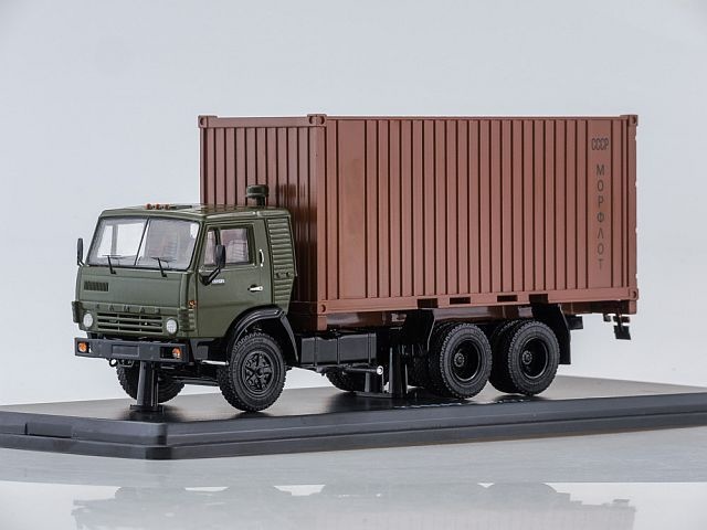 Art-Toys - KAMAZ-53212 WITH 20ft.CONTAINER(khaki/brown)
