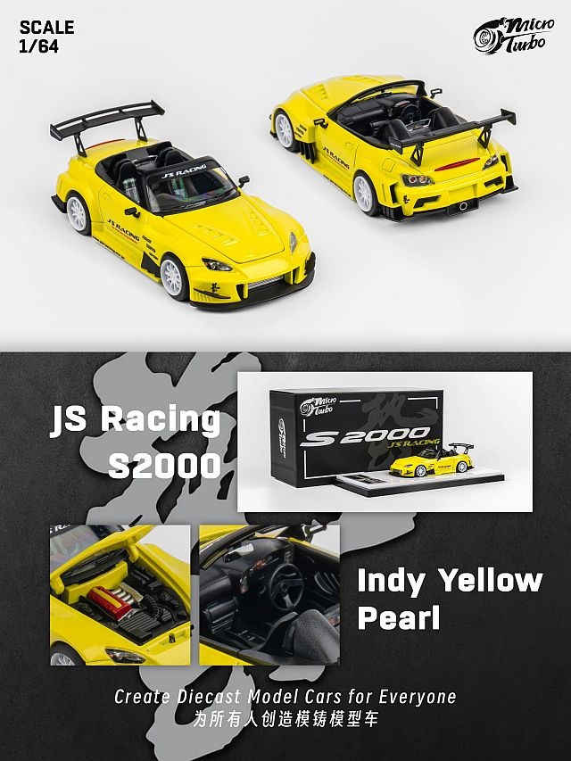 Art-Toys - JS Racing S2000 Honda(Indy yellow pearl)