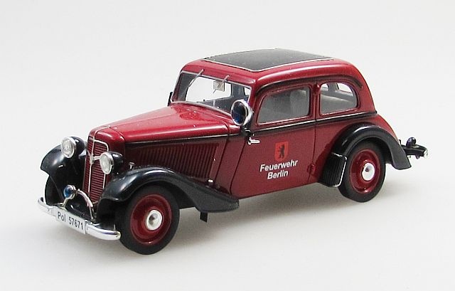 Art-Toys - Adler Trumpf Junior 2-door sedan Feuerwehr Berlin(1934-39)red/black