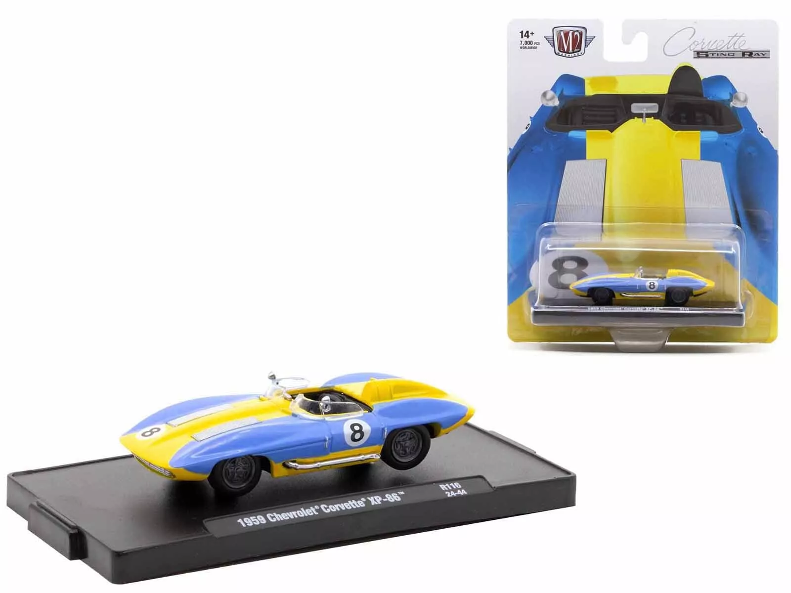 Art-Toys - Chevrolet Corvette XP-86(1959)#8(blue/yellow)