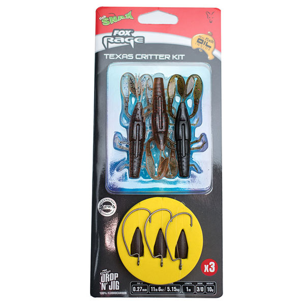 FOX Rage Ready Rigs Texas Critter Kit - Fauna Hengelsport