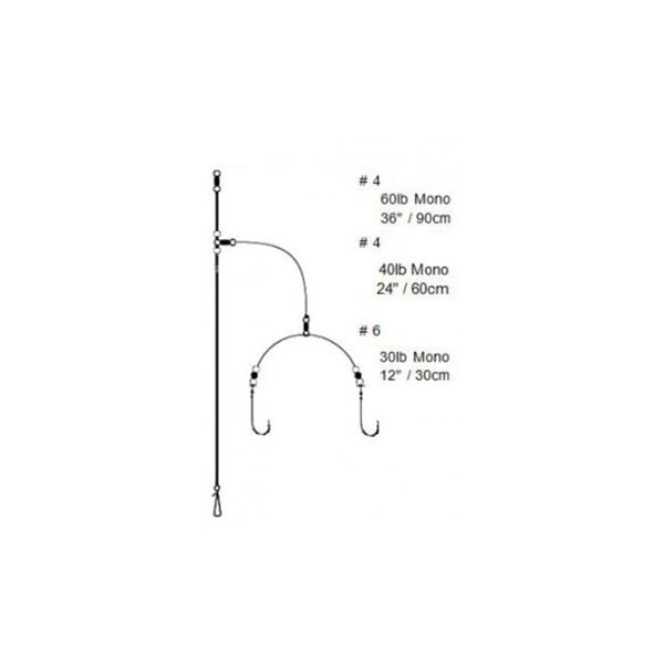 Cox & Rawle Flattie Wishbone Rig - Fauna Hengelsport