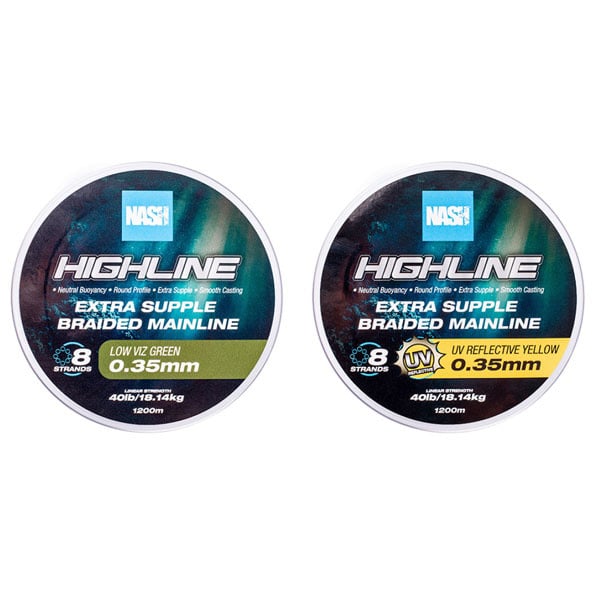 Nash Highline Extra Supple Braid - Fauna Hengelsport