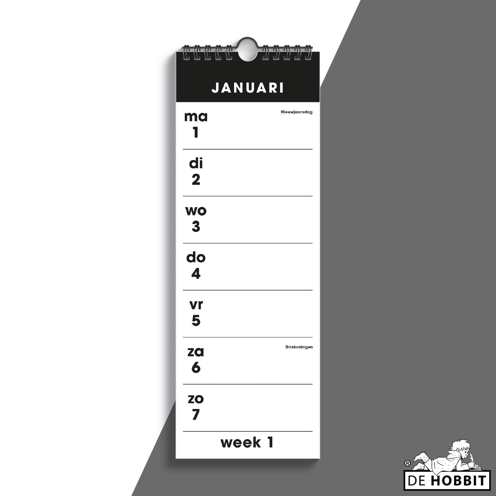 De Hobbit Weekkalender 2024 Smal Basic | Uitgeverij De Hobbit BV