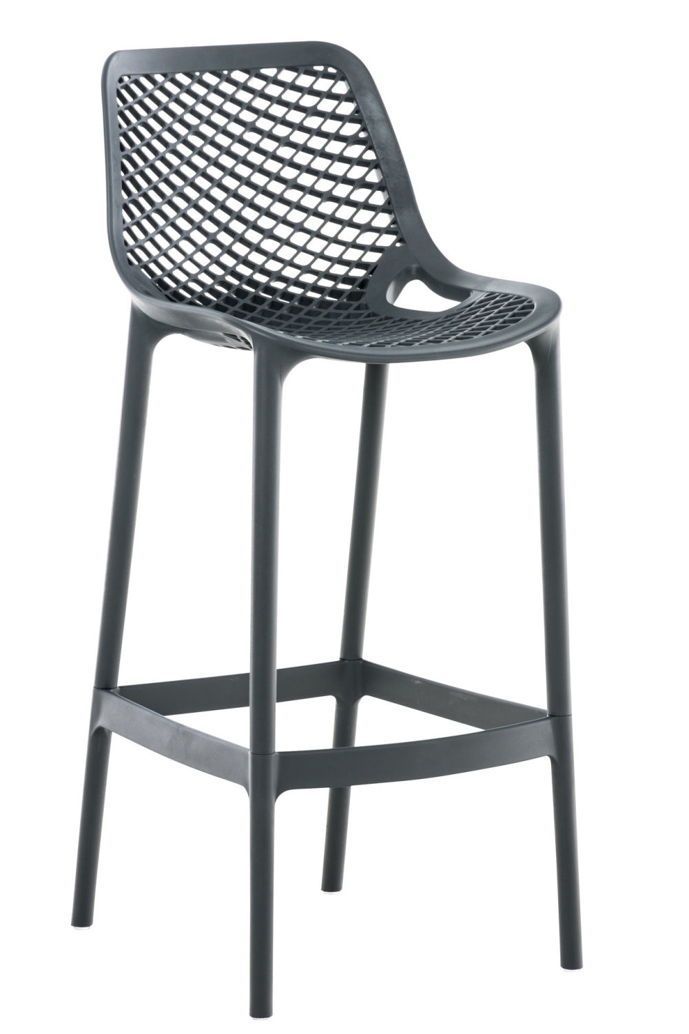 CLP Barhocker Air Kunststoff Grau - Möbel Hedistone