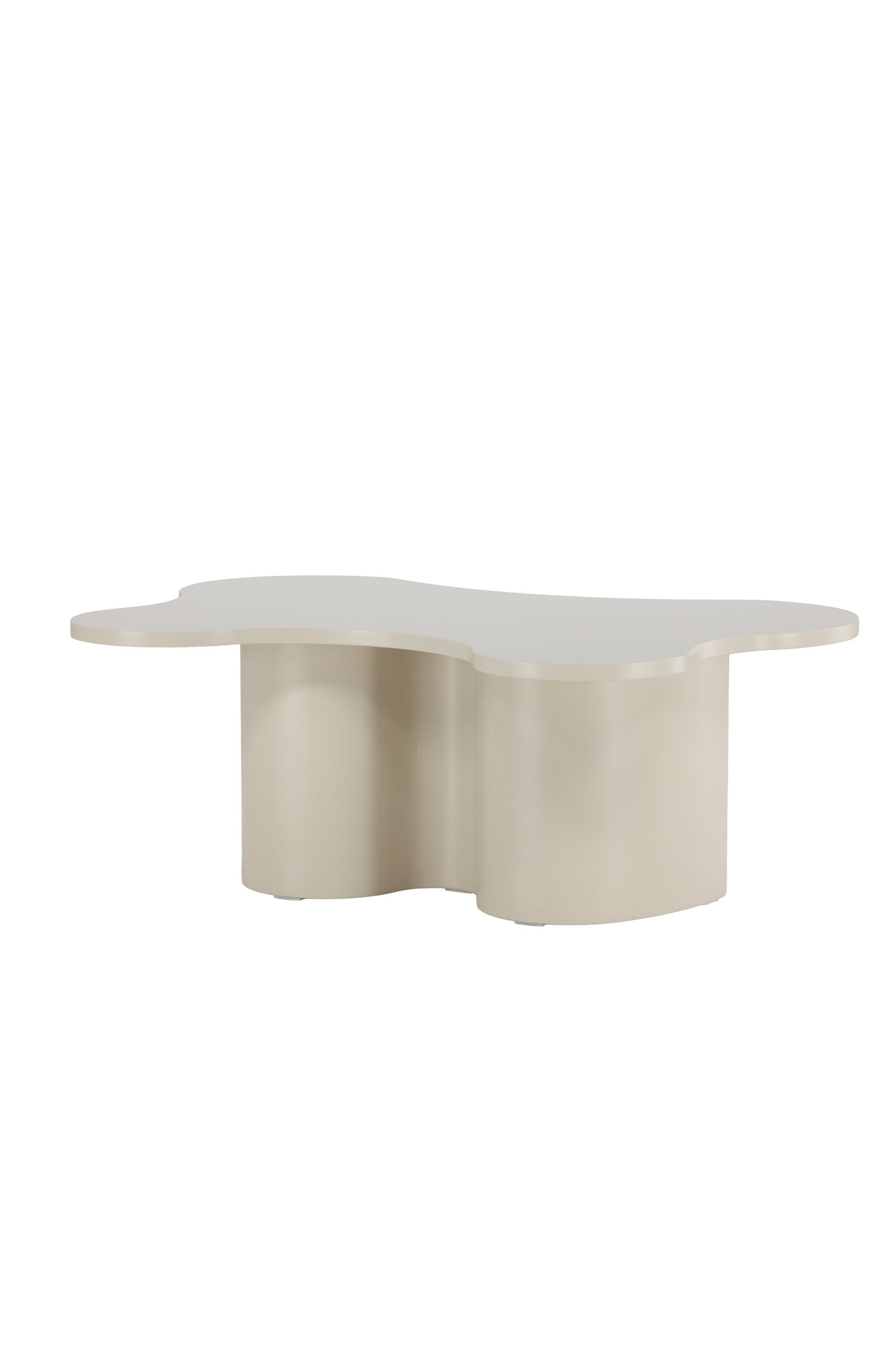 Sofa-Tisch Flow – Rechteckiger Couchtisch 120 x 80 cm Beige - Möbel ...