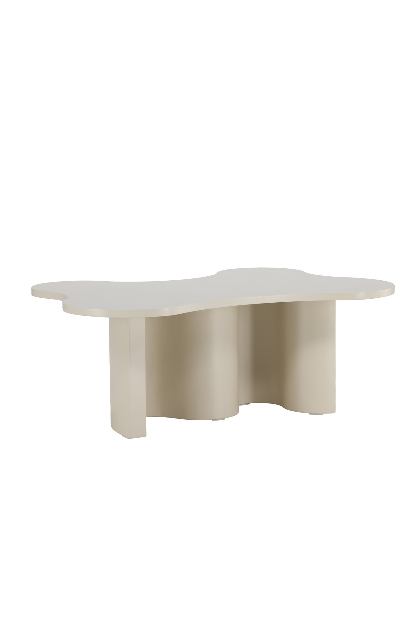 Sofa-Tisch Flow – Rechteckiger Couchtisch 120 x 80 cm Beige - Möbel ...