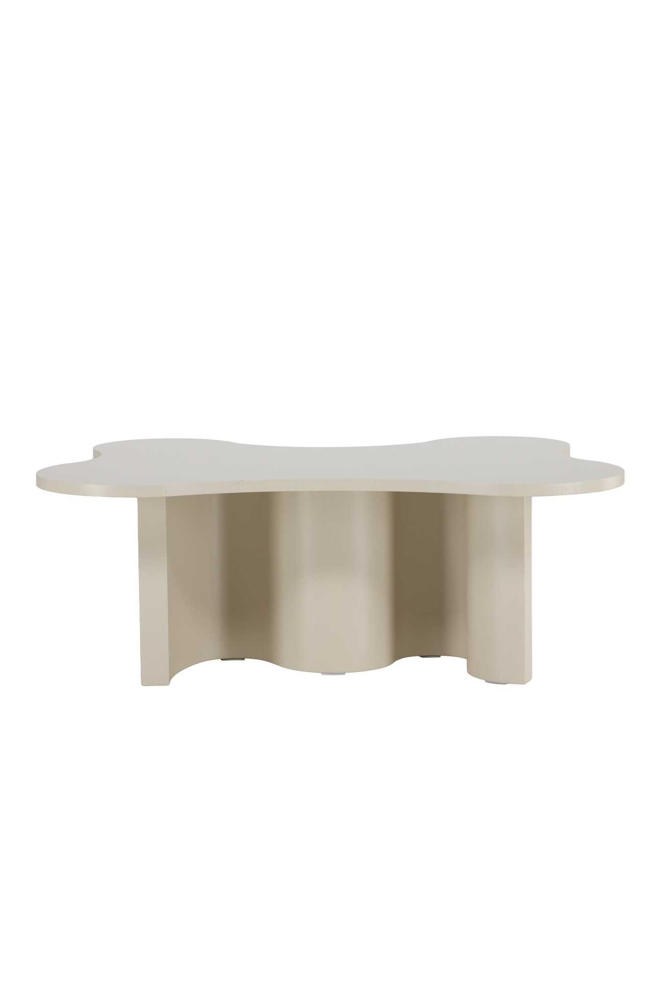 Sofa-Tisch Flow – Rechteckiger Couchtisch 120 x 80 cm Beige - Möbel ...