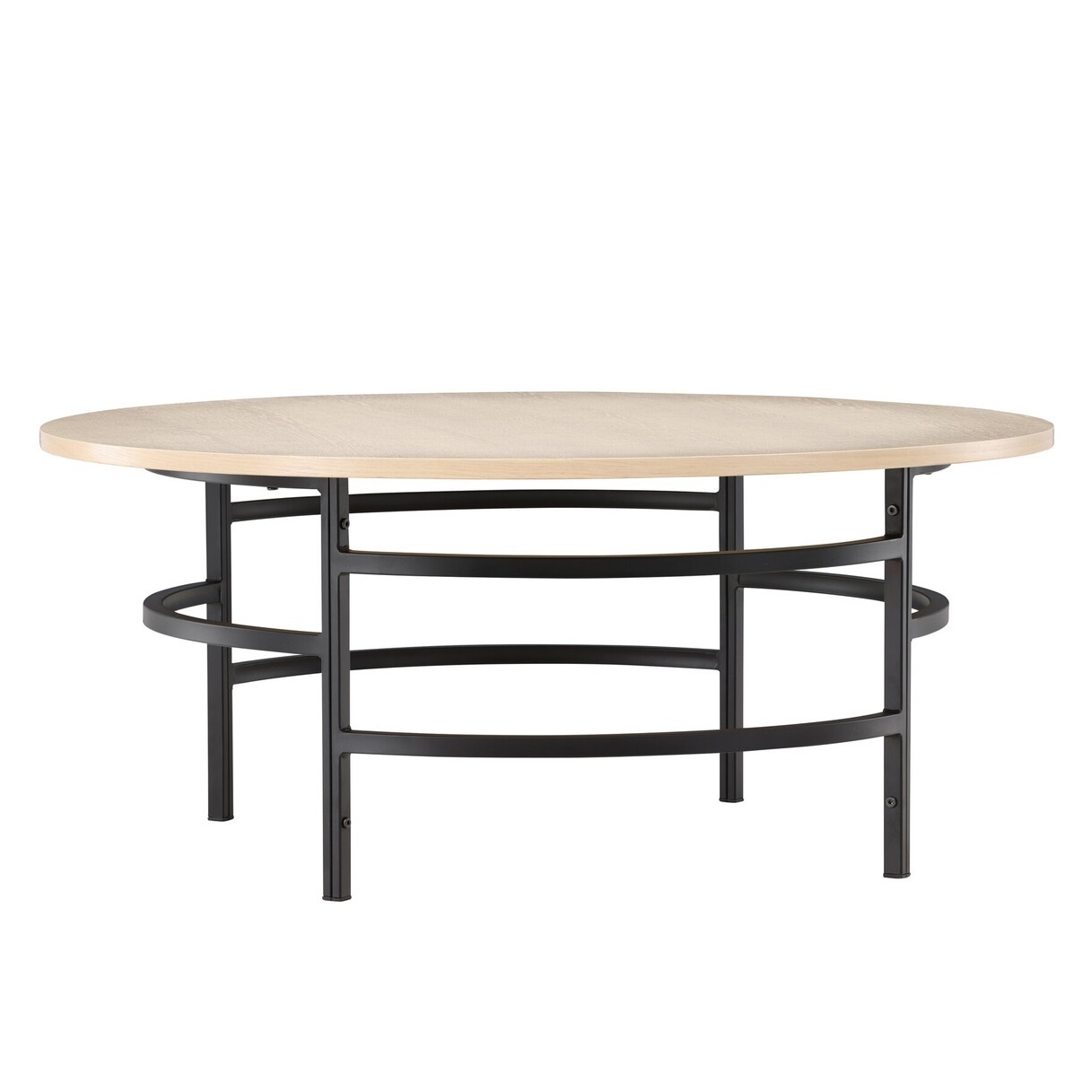 Sofa-Tisch Copenhagen Ø100 cm – Whitewash Couchtisch | Skandinavisch ...