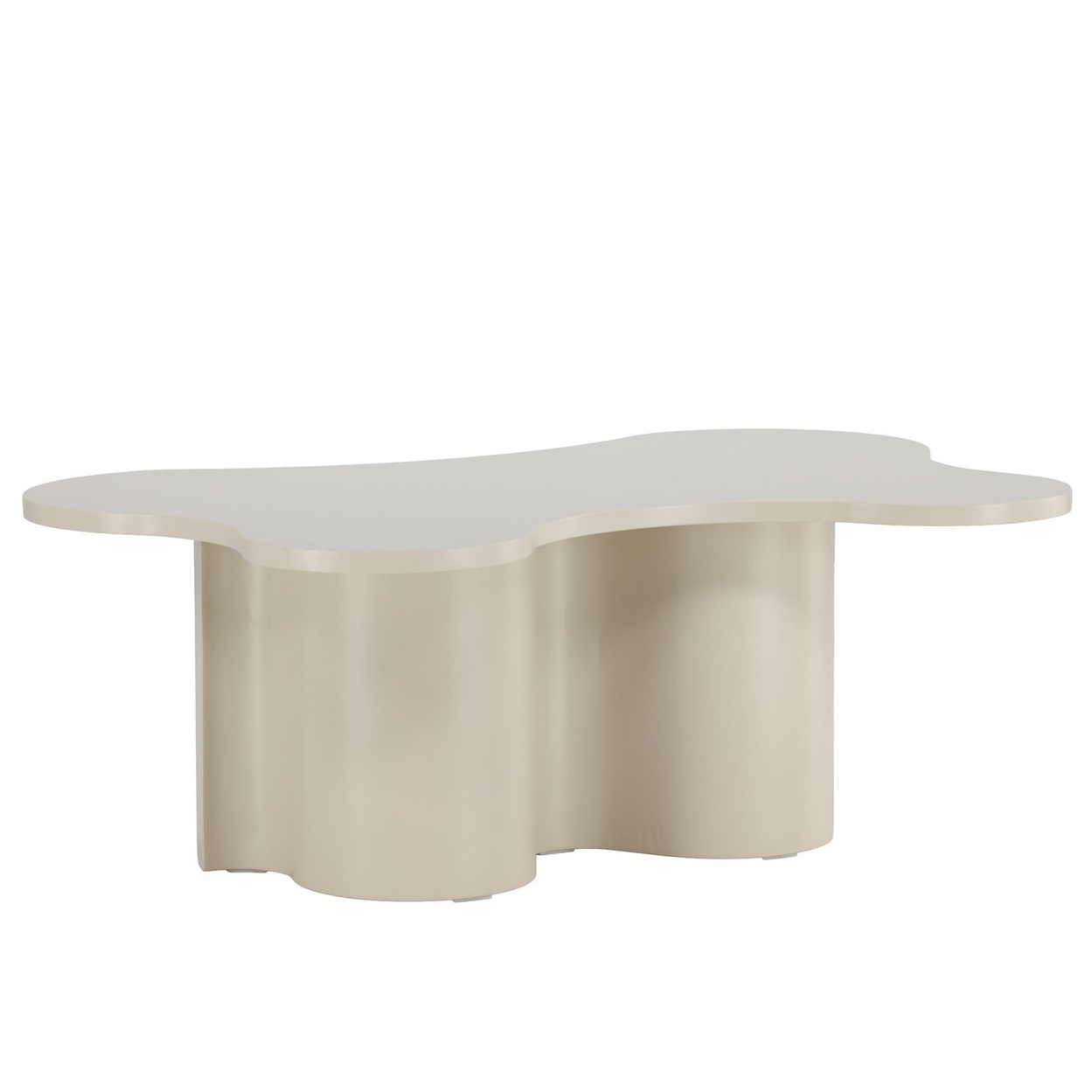 Sofa-Tisch Flow – Rechteckiger Couchtisch 120 x 80 cm Beige - Möbel ...