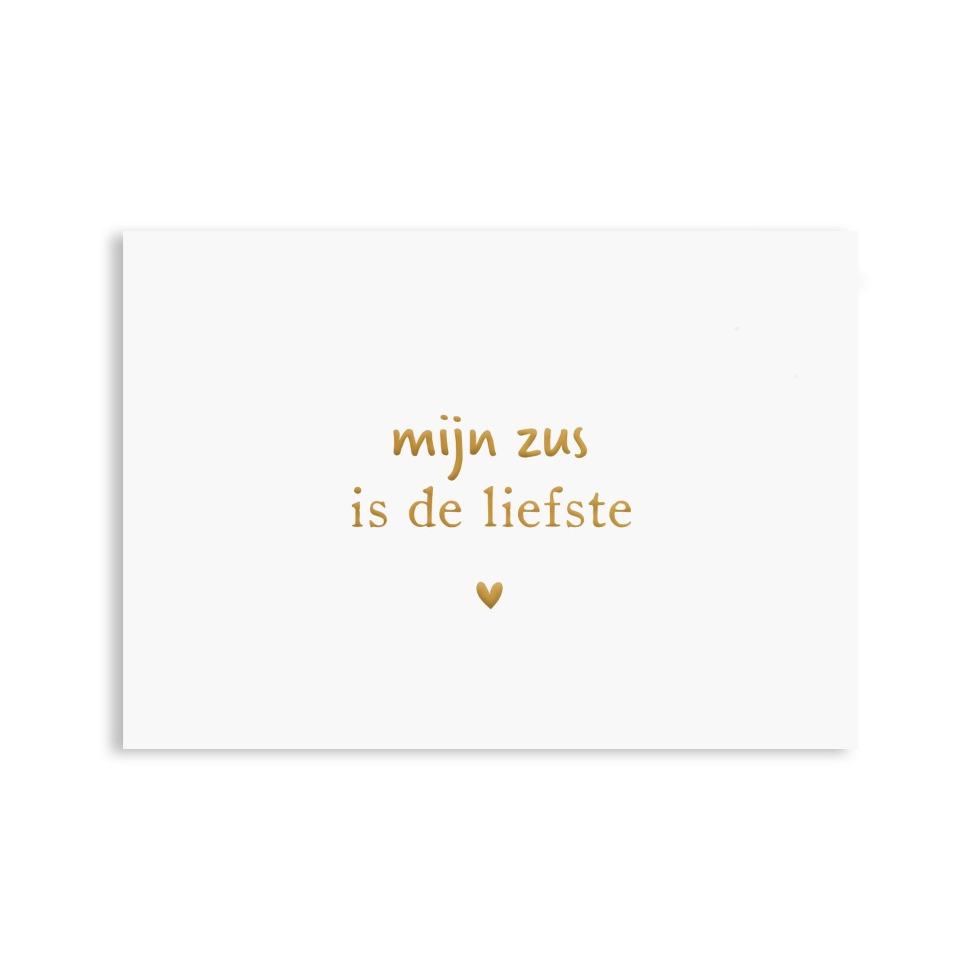 Kaart Zus Liefste | Goudfolie | Kdooh - Kdooh
