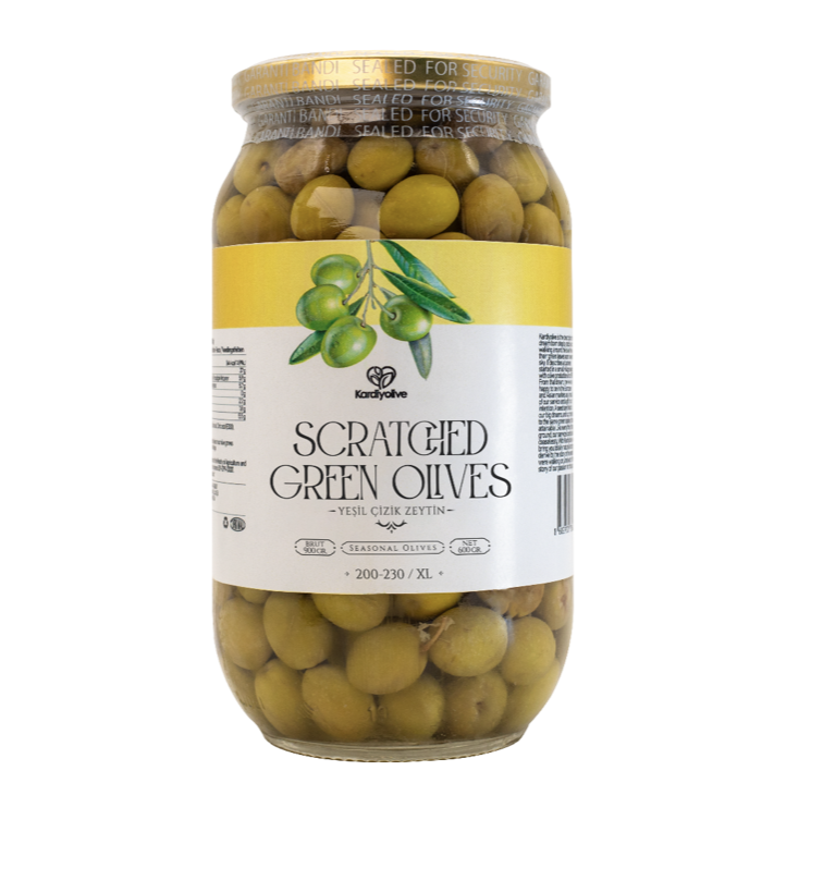Green Scratched Olives - KudoMarkt