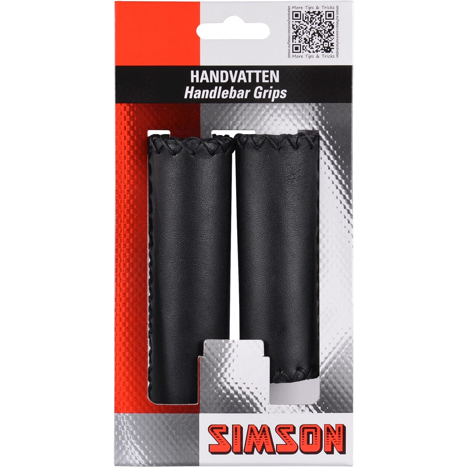 Simson Simson handvatten leer kort/lang zwart - Hermans Bikes & More