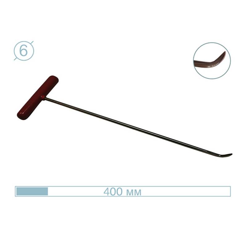 07007 40CM Hook Stainless snake Rod - Car Cosmetics