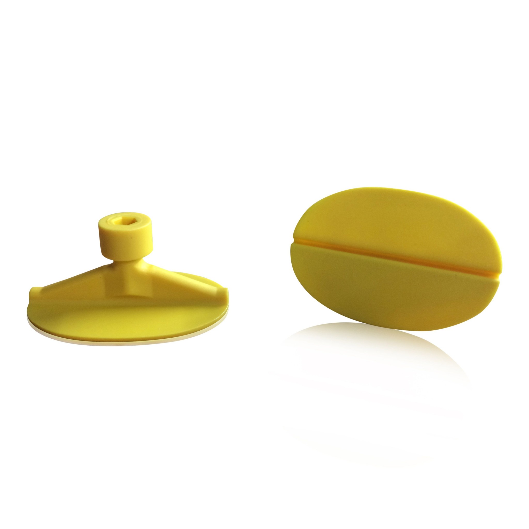 Yellow Oval Tab Adapter 50x30mm - Essential PDR Tool Set - Car Cosmetics