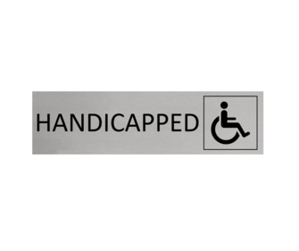 Aluminium Handicapped sign with tape | CombiCraft Worldwide