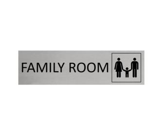 Aluminium Family Room sign with tape | CombiCraft Worldwide