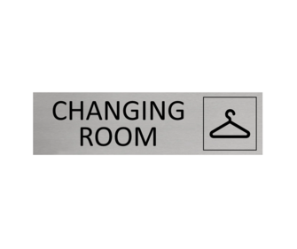 Aluminium Changing Room sign with tape | CombiCraft Worldwide