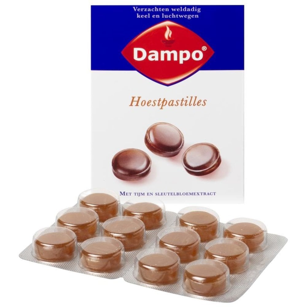Dampo Hoestpastilles met thijm- en sleutelbloem (24 stuks) - EVAC
