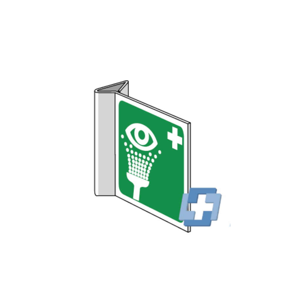 Oogdouche Pictogram - diverse maten (Haaks) - EVAC