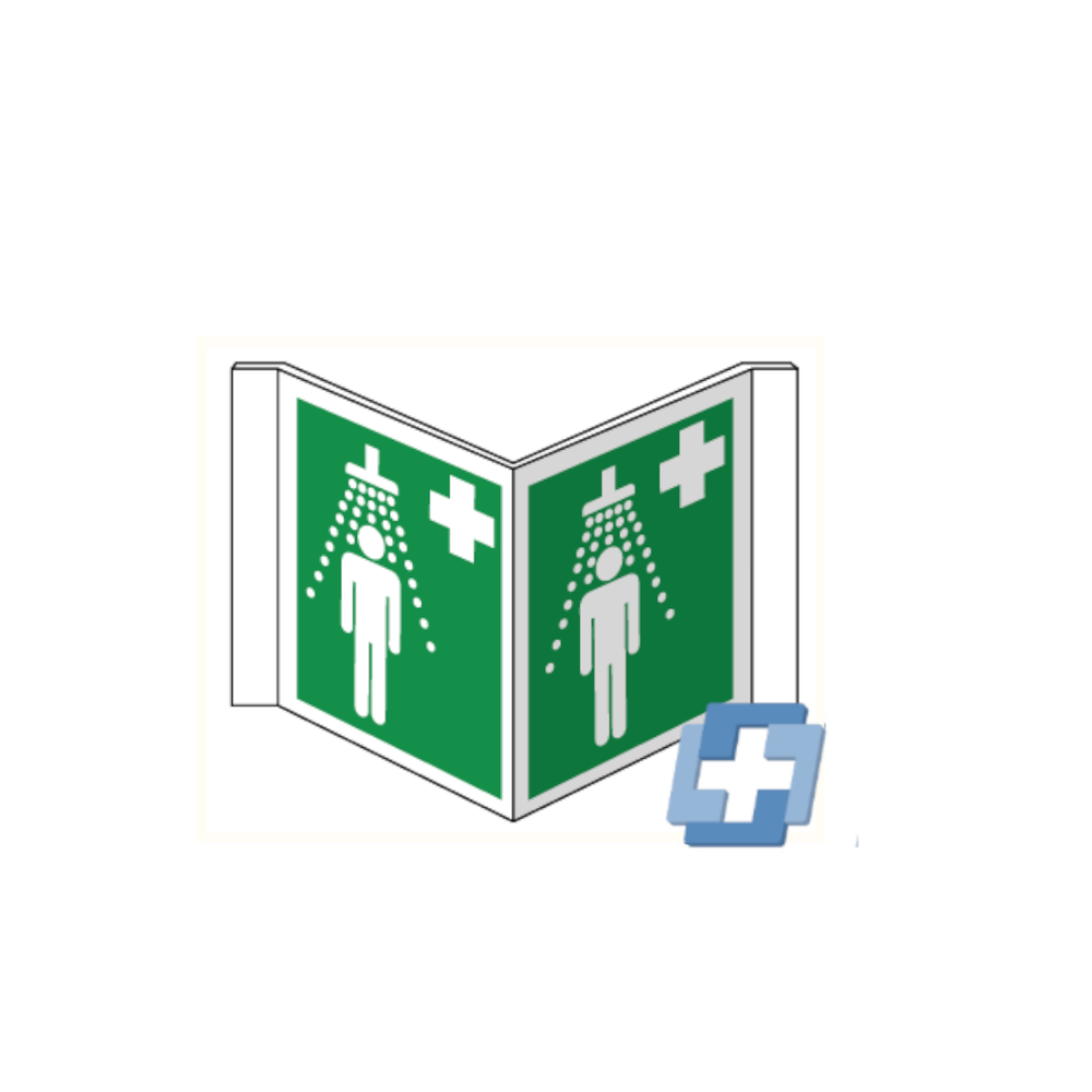 Notdusche Symbol - 150 x 300 mm (Panorama) - EVAC Deutschland & Österreich