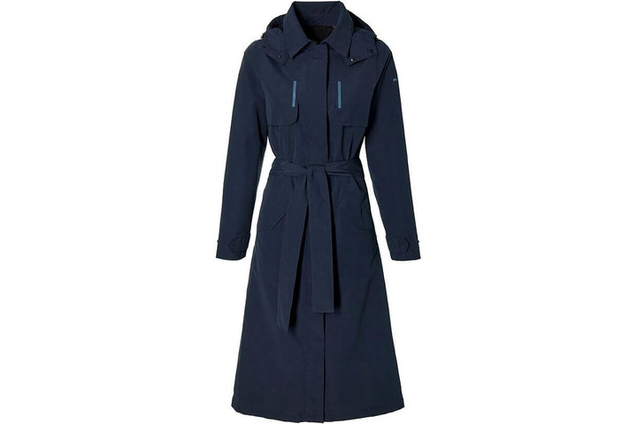 Basil Trenchcoat Mosse Dames Night Blue Fietsen4all Nl
