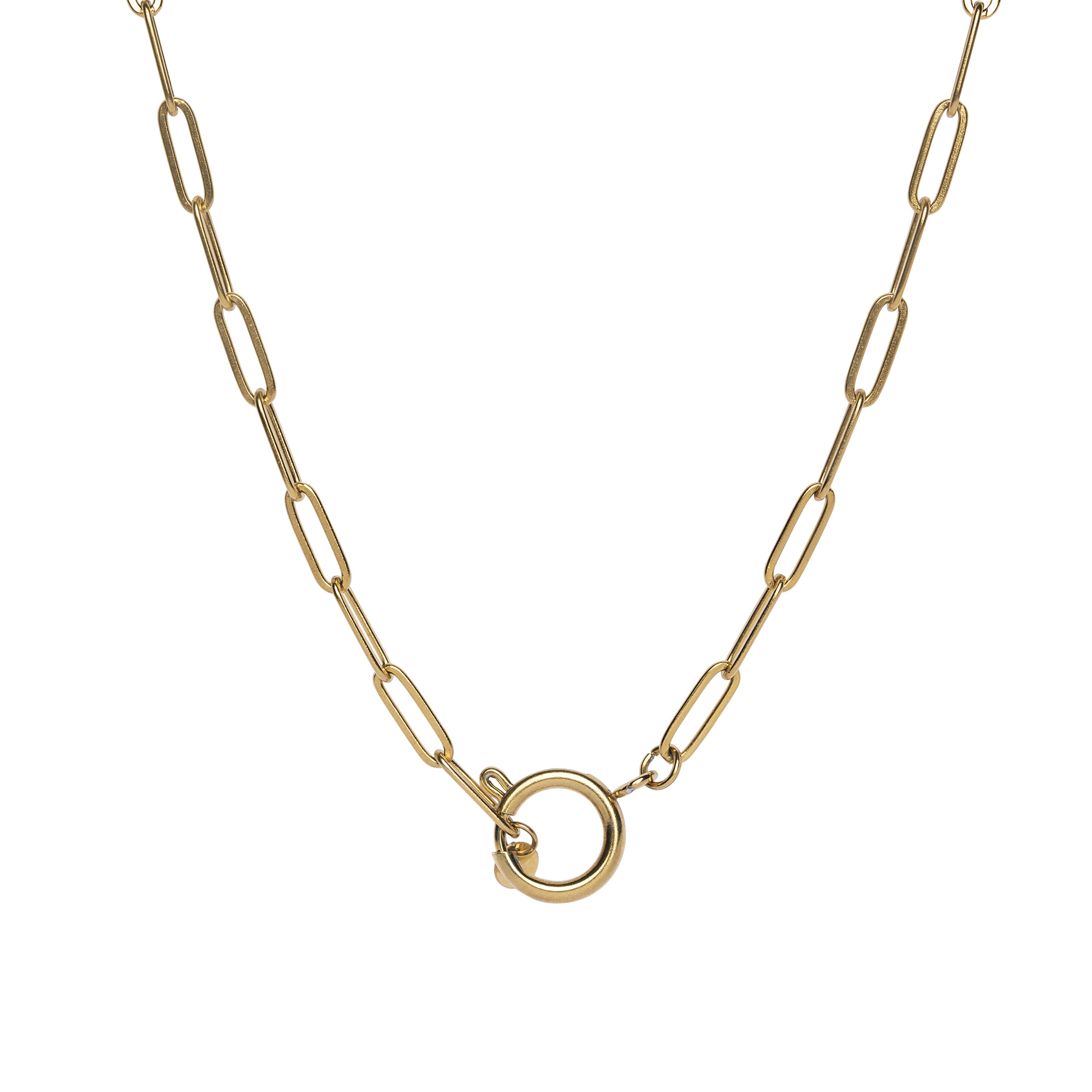 Ketting chain big plain goud - MADAM the label