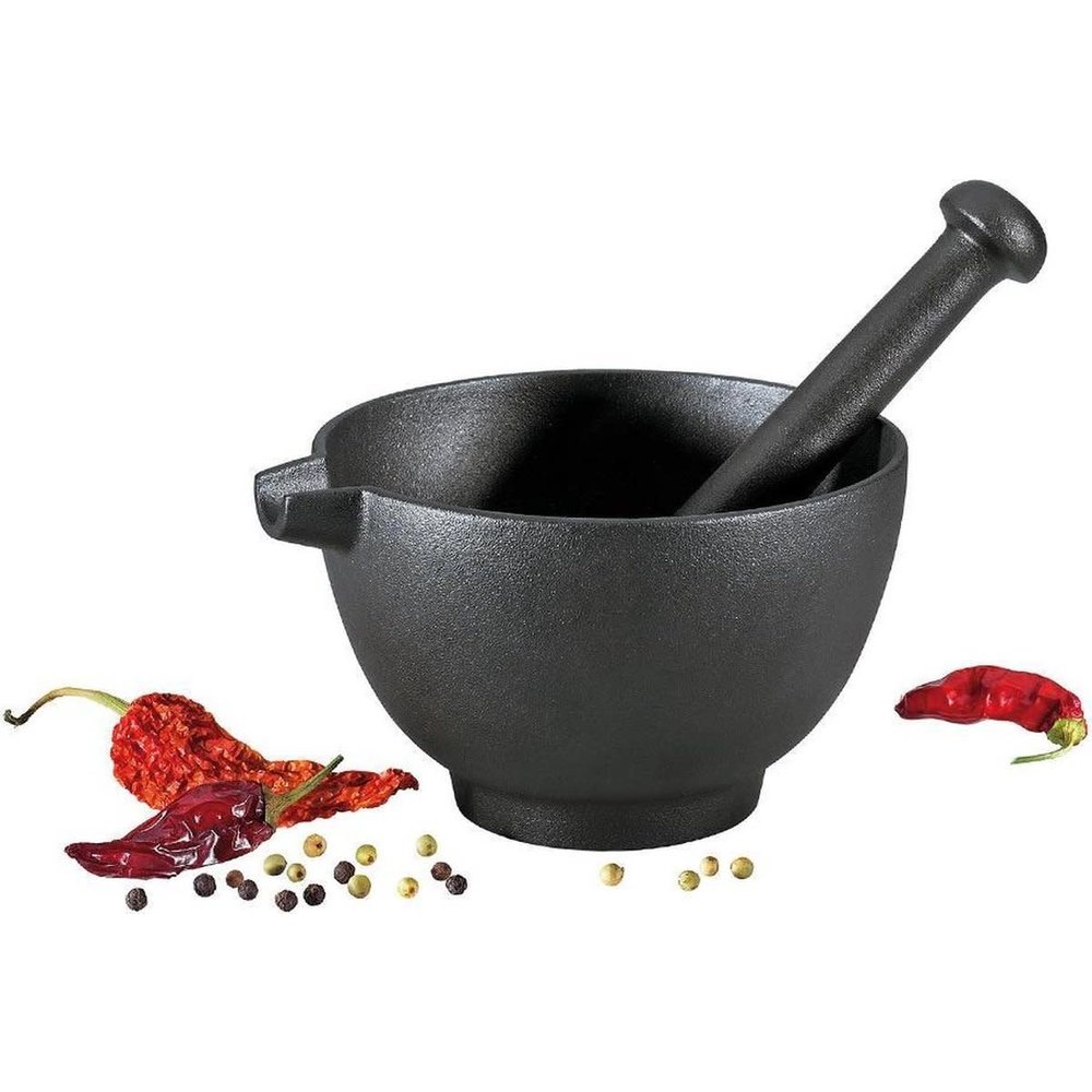 Zassenhaus Gietijzeren vijzel 15,5cm - DEKSELS! koken & bakken