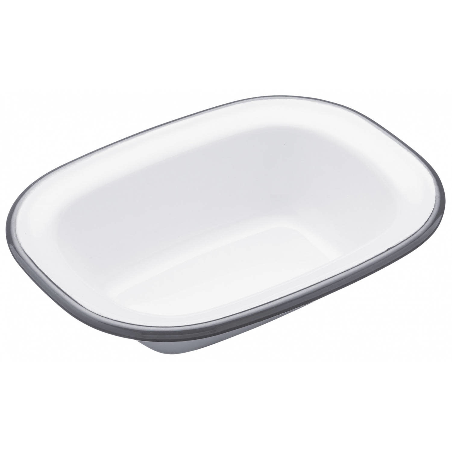 KitchenCraft Emaille ovenschaal 16cm - DEKSELS! koken & bakken